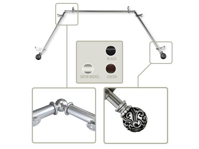 Click here for Cilla 13/16 inch Bay Window Curtain Rod 20-36  38-... prices