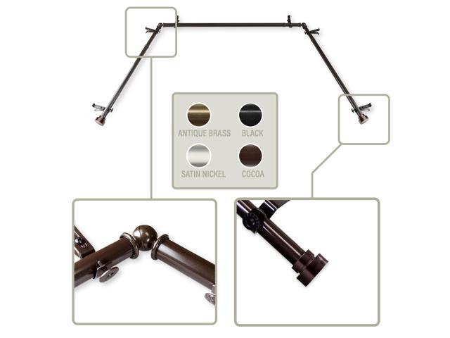 Click here for Thornhill 13/16 inch Bay Window Curtain Rod 20-36... prices