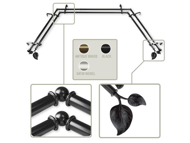 Click here for Eve 13/16 inch Bay Window Double Curtain Rod 20-36... prices