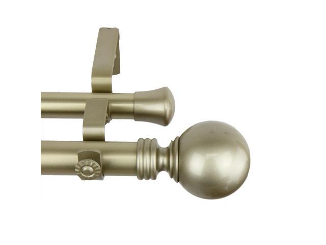 Click here for Round Double Curtain Rod 1 inch 120-170 inch - Gol... prices