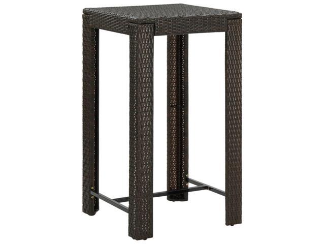 Click here for vidaXL Garden Bar Table Brown 23.8x23.8x43.5 Poly... prices