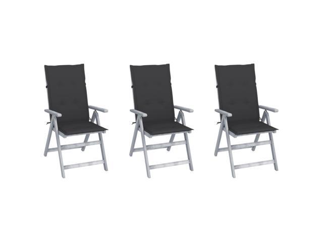 Click here for vidaXL Garden Reclining Chairs 3 pcs with Cushions... prices