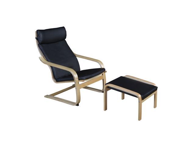 Click here for Niche Mia Bentwood Reclining Chair and Ottoman- Na... prices