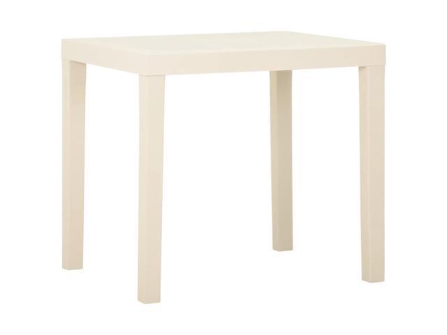 Click here for vidaXL Garden Table White 31.1x25.6x28.3 Plastic prices