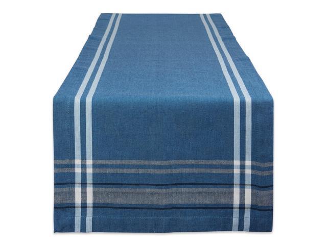 Click here for DII Blue Chambray French Stripe Table Runner prices