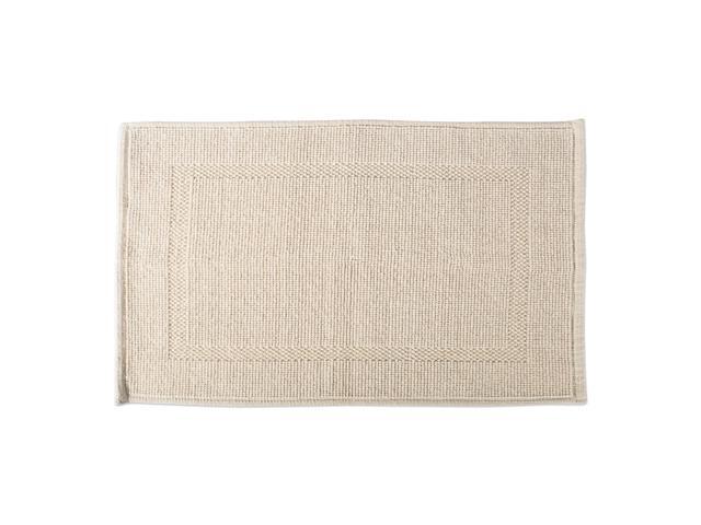 DII Natural Jacquard Bordered Bath Mat