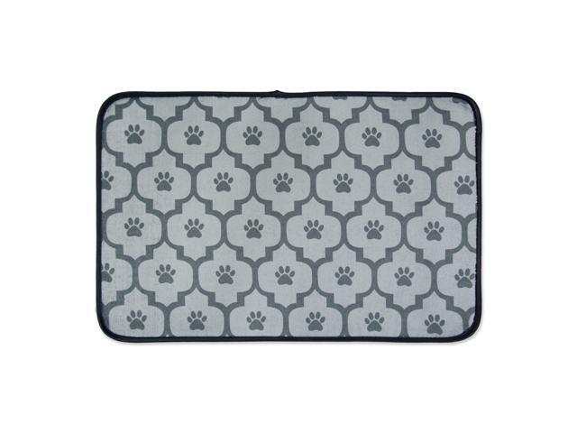 Click here for DII Gray Lattice Paw Pet Mat Large prices