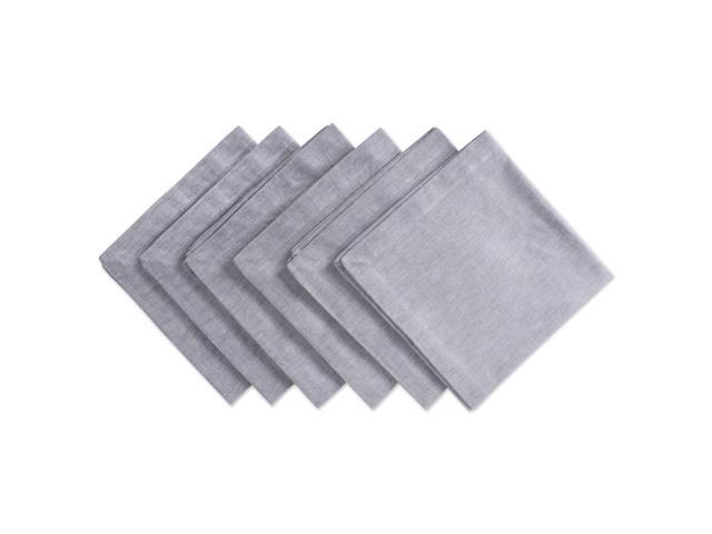 Click here for DII Gray Solid Chambray Napkin (Set of 6) prices