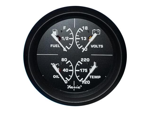 Click here for Faria 4 4-in-1 Multifunction Gauge - Voltmeter (10... prices