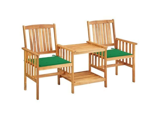 Click here for vidaXL Garden Chairs with Tea Table and Cushions S... prices