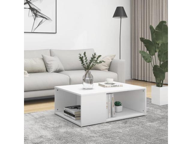 Click here for vidaXL Coffee Table White 35.4x26.4x13 Chipboard prices