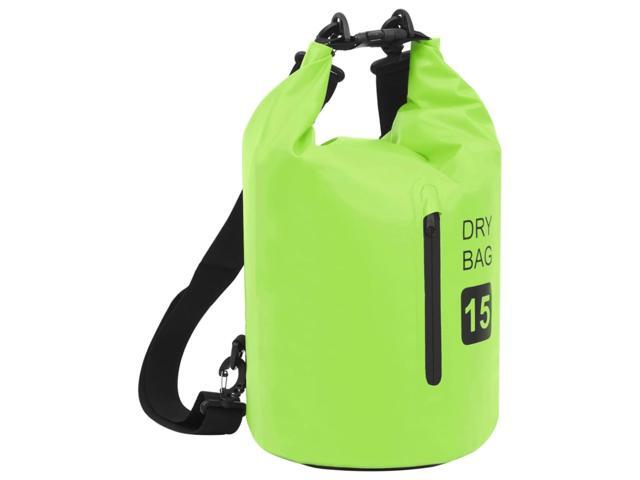 Click here for vidaXL Dry Bag with Zipper Green 4 gal PVC prices