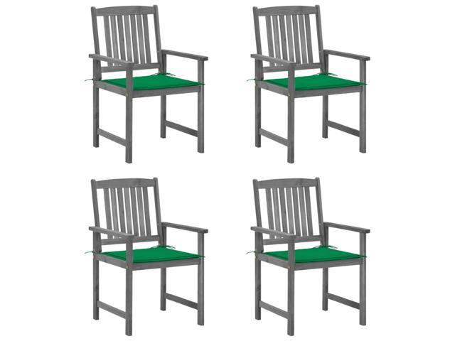 Click here for vidaXL Directors Chairs with Cushions 4 pcs Gray S... prices