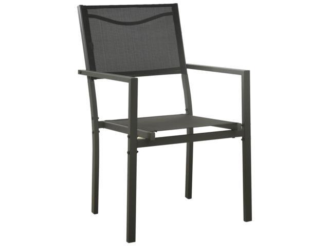 Click here for vidaXL Patio Chairs 4 pcs Textilene and Steel Blac... prices