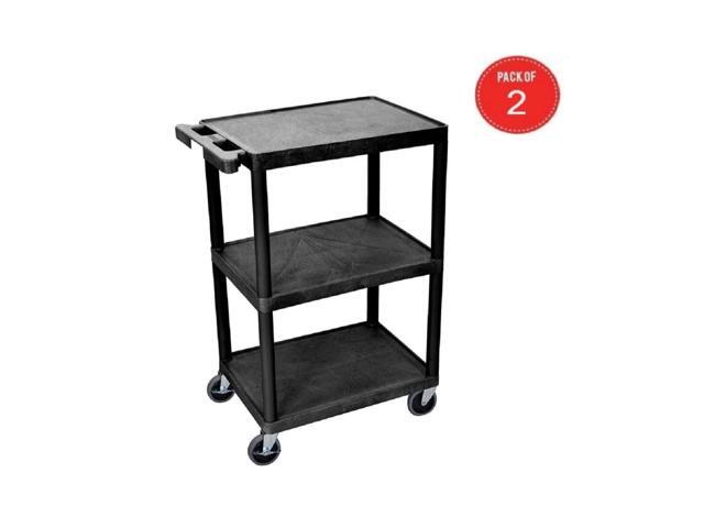 Click here for Luxor STC222-B 3 Flat Shelf Multipurpose Utility C... prices