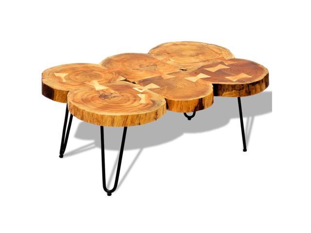 Click here for vidaXL Coffee Table 13.8 6 Trunks Solid Sheesham W... prices
