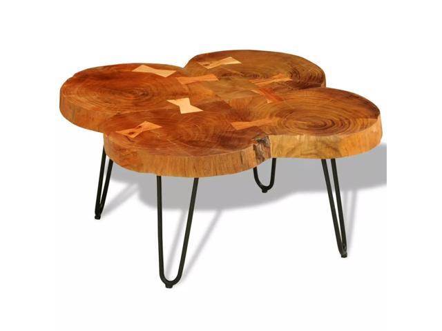 Click here for vidaXL Coffee Table Brown Solid Acacia wood  powde... prices
