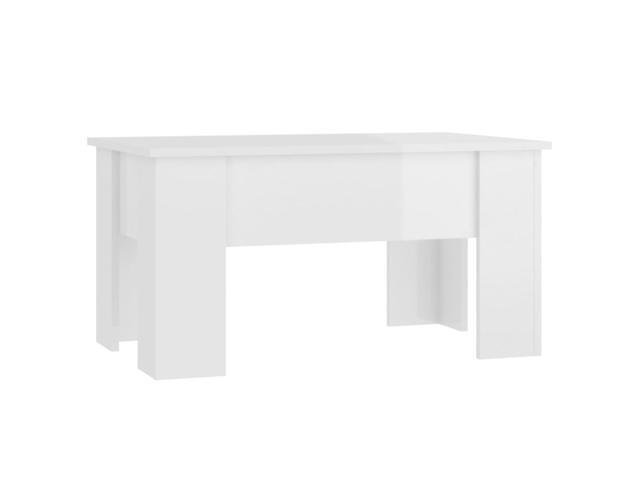 Click here for vidaXL Coffee Table High gloss white Engineered wo... prices