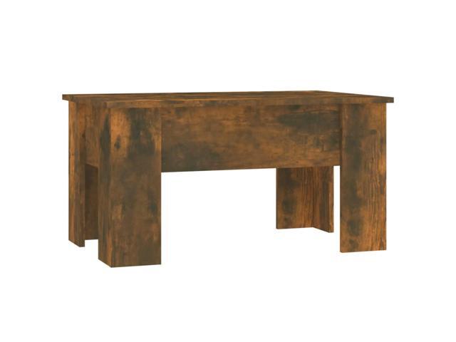 Click here for vidaXL Coffee Table Smoked Oak Engineered Wood Med... prices