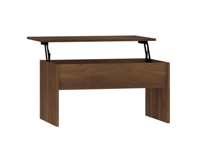 Click here for vidaXL Coffee Table Brown Oak Engineered Wood Medi... prices