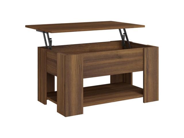 Click here for vidaXL Coffee Table Brown Oak Engineered Wood Stan... prices