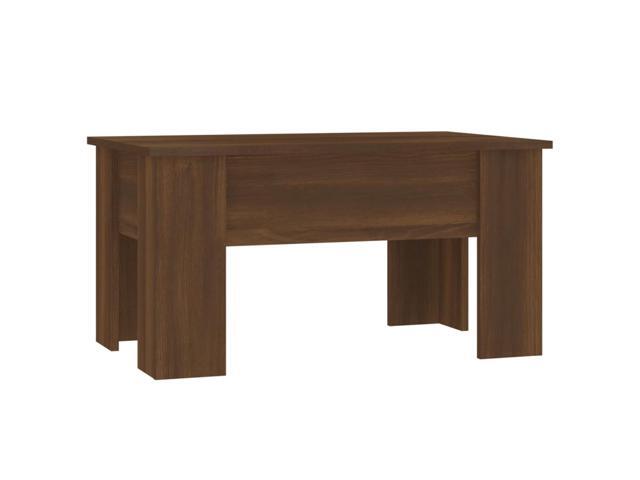 Click here for vidaXL Coffee Table Brown Oak Engineered Wood Medi... prices