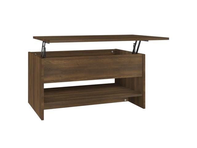 Click here for vidaXL Coffee Table Brown Oak Engineered Wood Stan... prices
