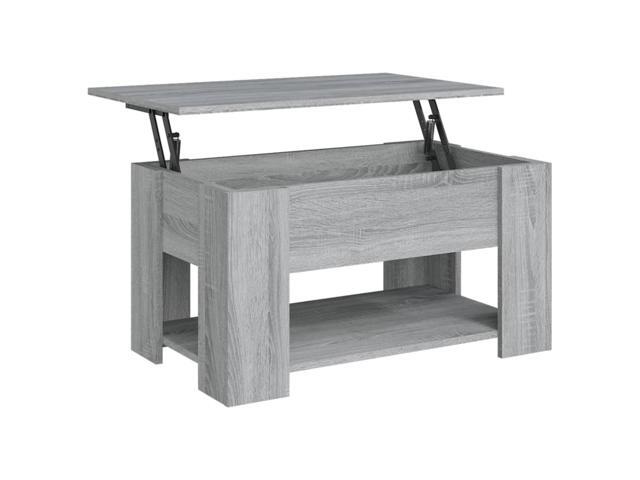 Click here for vidaXL Coffee Table Grey Sonoma Engineered Wood Me... prices