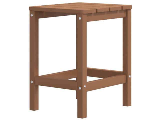 Click here for vidaXL Patio Adirondack Table Brown 15x15x18.1 HDP... prices