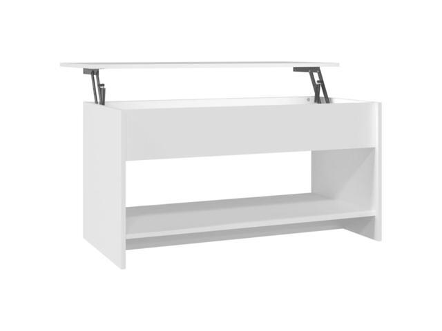 Click here for vidaXL Coffee Table White 40.2x19.7x20.7 Engineere... prices