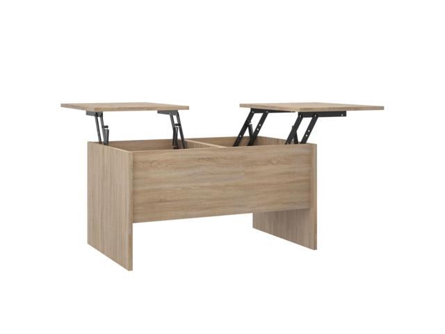Click here for vidaXL Coffee Table Sonoma Oak Engineered Wood Med... prices