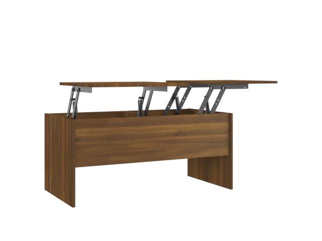 Click here for vidaXL Coffee Table Brown Oak 40.2x19.9x18.3 Engin... prices