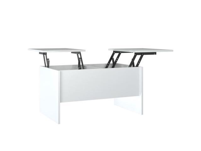 Click here for vidaXL Coffee Table High gloss white Engineered wo... prices