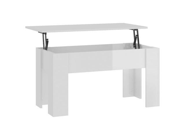 Click here for vidaXL Coffee Table High Gloss White 39.8x19.3x20.... prices