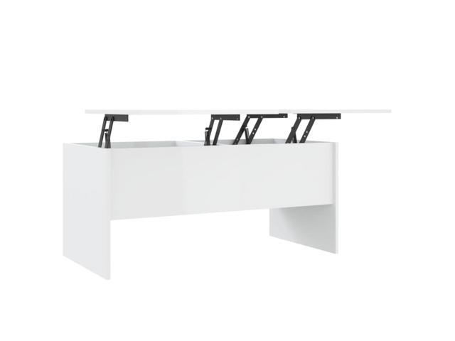 Click here for vidaXL Coffee Table High Gloss White 40.2x19.9x18.... prices