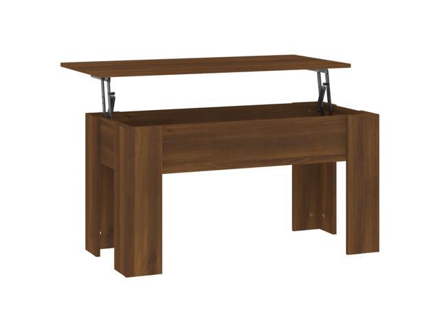 Click here for vidaXL Coffee Table Brown Oak 39.8x19.3x20.5 Engin... prices