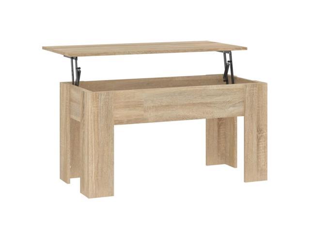 Click here for vidaXL Coffee Table Sonoma Oak 39.8x19.3x20.5 Engi... prices