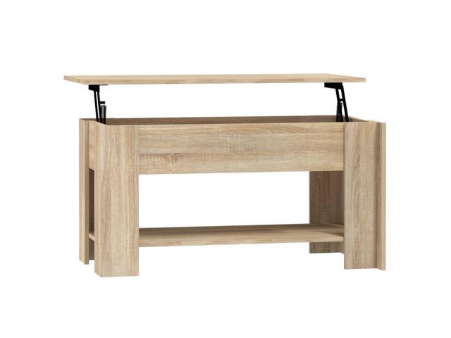 Click here for vidaXL Coffee Table Sonoma Oak 39.8x19.3x20.5 Engi... prices