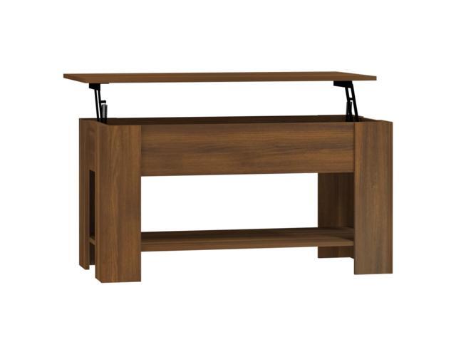 Click here for vidaXL Coffee Table Brown Oak 39.8x19.3x20.5 Engin... prices