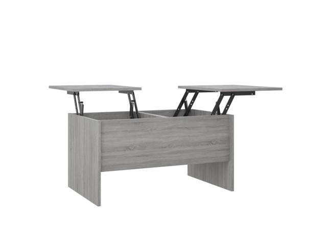 Click here for vidaXL Coffee Table Grey Sonoma Engineered wood Me... prices