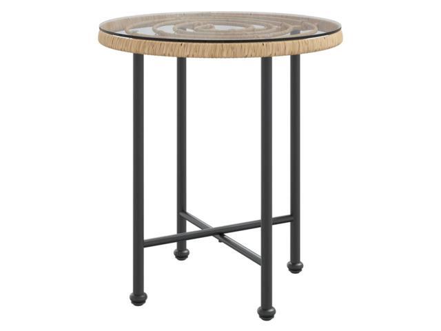 Click here for vidaXL Dining Table 19.7Tempered Glass and Steel prices