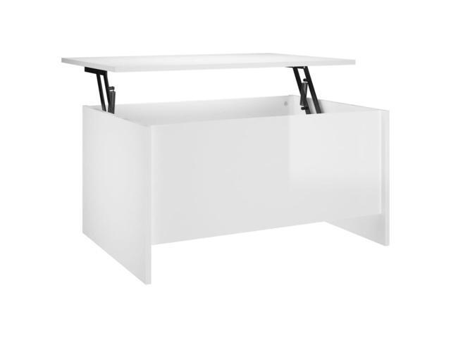 Click here for vidaXL Coffee Table High gloss white Engineered wo... prices