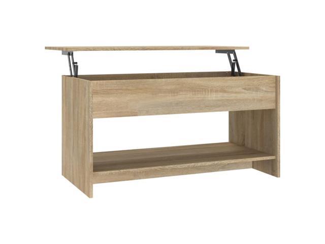 Click here for vidaXL Coffee Table Sonoma Oak 40.2x19.7x20.7 Engi... prices