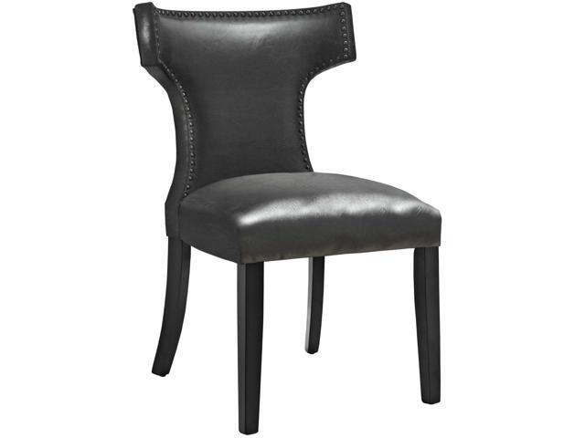Click here for Curve Vinyl Dining Chair Black prices