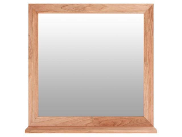 Click here for vidaXL Wall Mirror 21.7x21.7 Solid Wood Walnut prices
