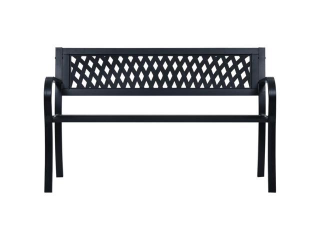 Click here for vidaXL Patio Bench Black 47.2 Steel prices