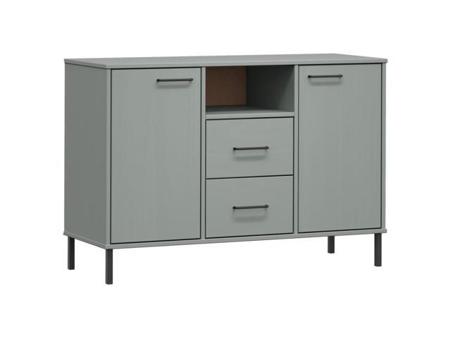 Click here for vidaXL Sideboard with Metal Legs Gray 44.5x15.7x30... prices