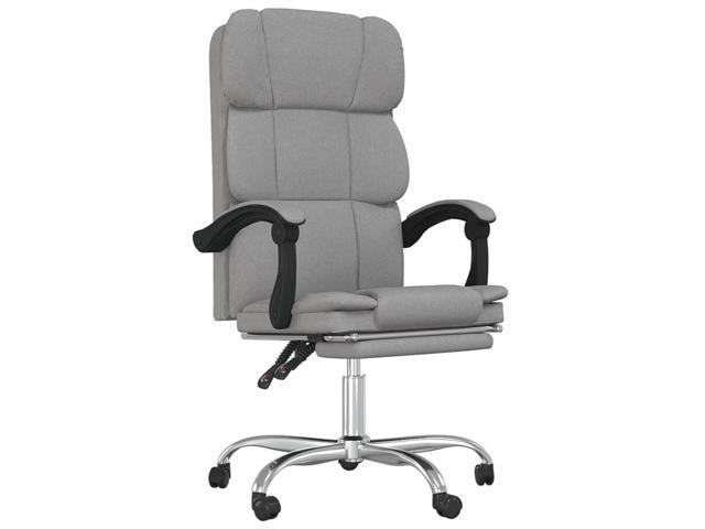 Click here for vidaXL Reclining Office Chair Light Gray Fabric prices