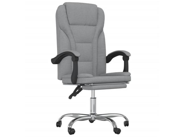 Click here for vidaXL Reclining Office Chair Light Gray Fabric prices