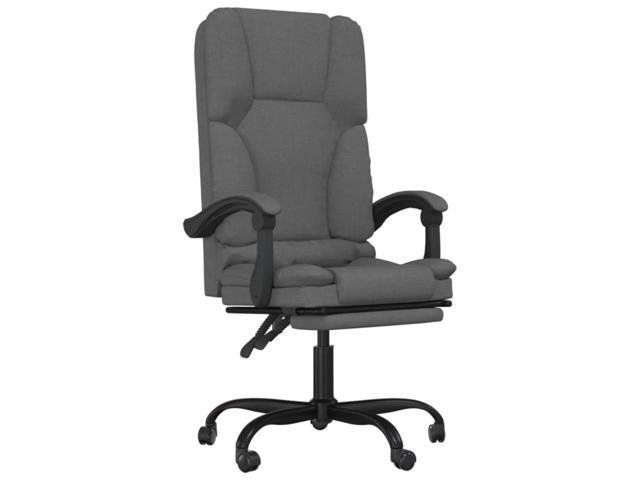 Click here for vidaXL Massage Reclining Office Chair Dark Gray Fa... prices